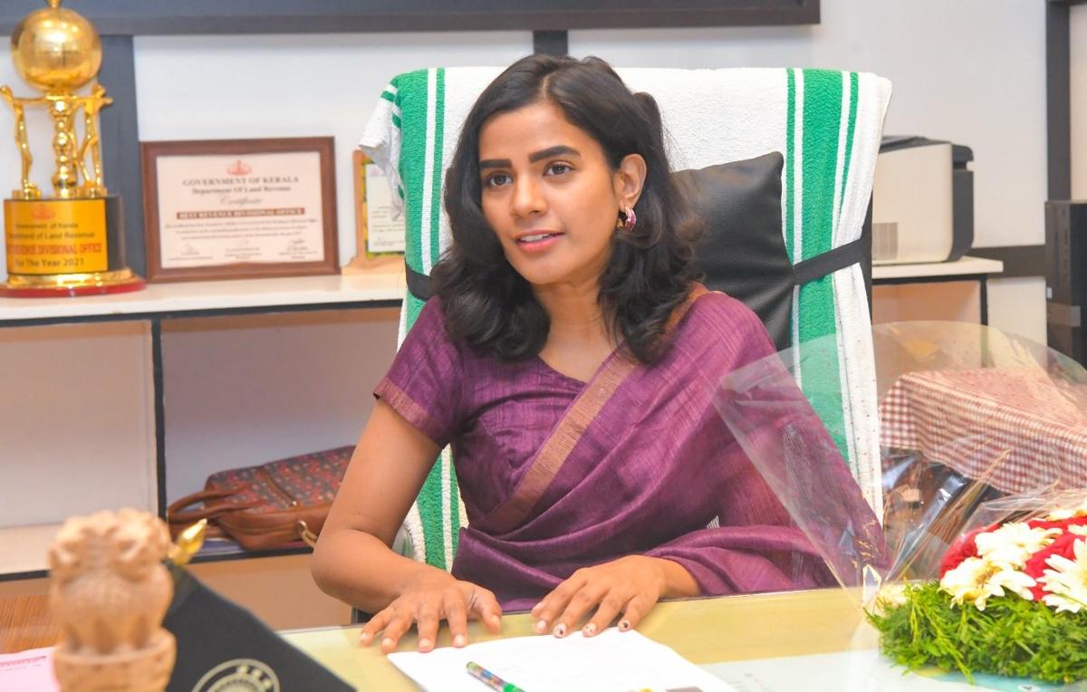 Aswathy Srinivas takes charge as Thiruvananthapuram Subcollector - The Hindu